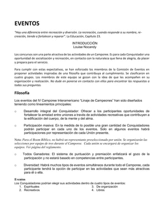 Manual del campore interamericano | PDF