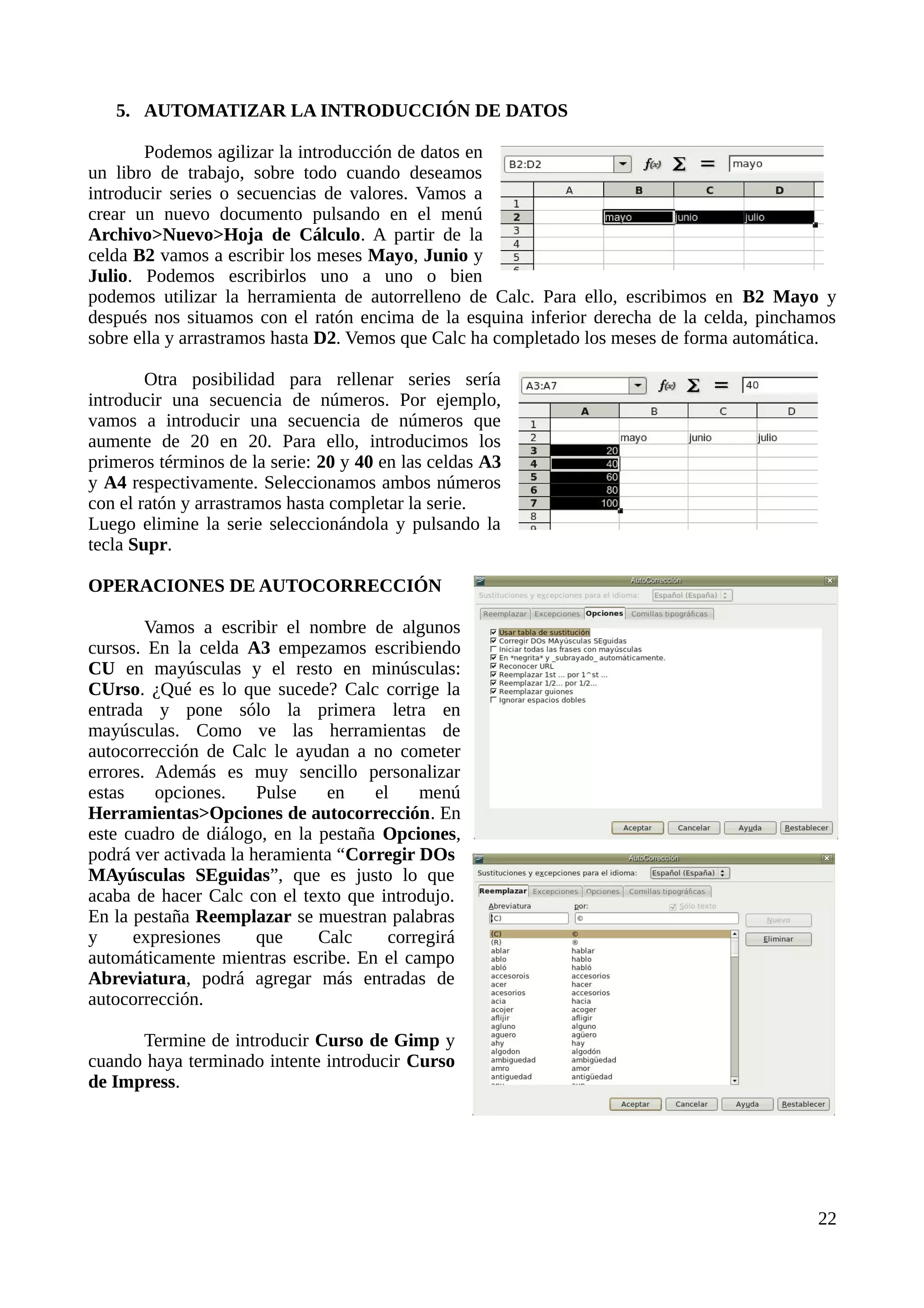 Manual práctico de Hojas de Cálculo con LibreOffice Calc (2017) | PDF ...