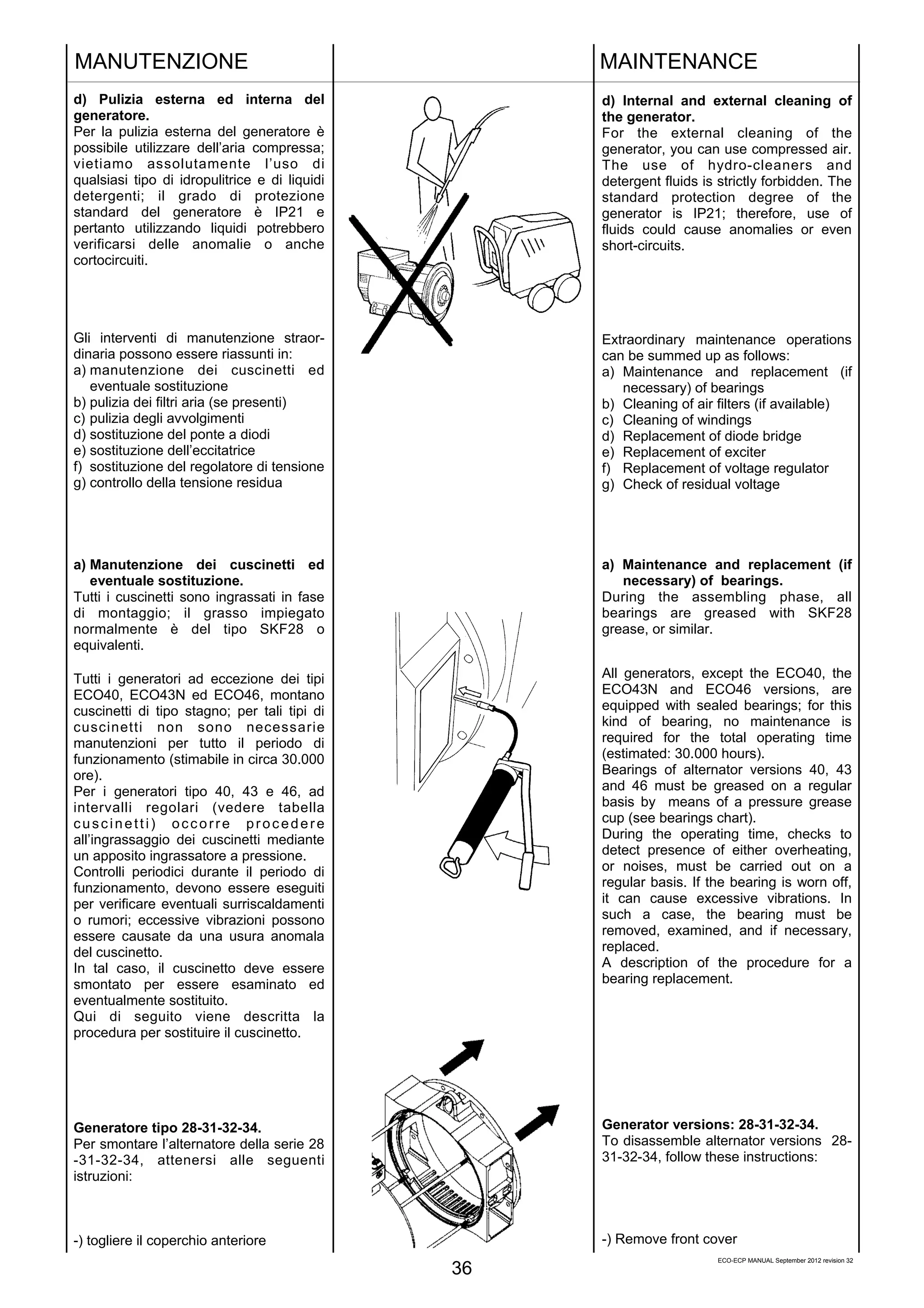 Manual del generador mecc alte 32 3s-4 sdmo j30 | PDF