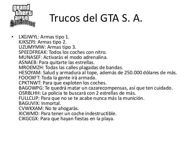 Manual Del Gta San Andreas