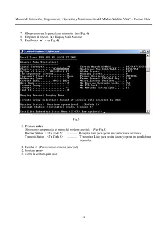 Manual Del Modem Satelital Vsat Version 03 A 2009 | PDF