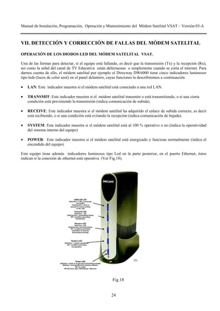 Manual Del Modem Satelital Vsat Version 03 A 2009 | PDF