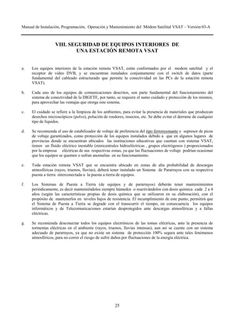 Manual Del Modem Satelital Vsat Version 03 A 2009 | PDF