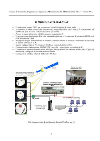 Manual Del Modem Satelital Vsat Version 03 A 2009 | PDF