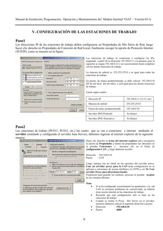 Manual Del Modem Satelital Vsat Version 03 A 2009 | PDF