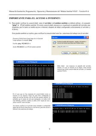 Manual Del Modem Satelital Vsat Version 03 A 2009 | PDF