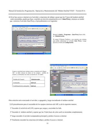 Manual del modem satelital vsat version 03 b-2009 uso interno | PDF