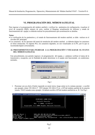Manual del modem satelital vsat version 03 b-2009 uso interno | PDF
