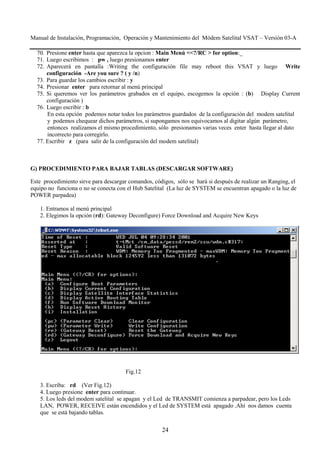 Manual del modem satelital vsat version 03 b-2009 uso interno | PDF