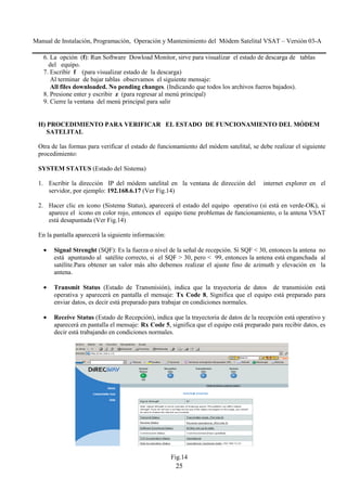 Manual del modem satelital vsat version 03 b-2009 uso interno | PDF