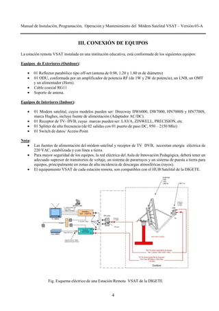 Manual del modem satelital vsat version 03 b-2009 uso interno | PDF