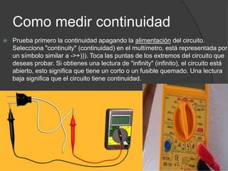 Manual del multímetro digital conalep 1 | PPTX