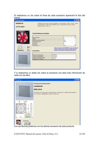Ventilación. EASYVENT. Manual de Usuario. VERSIÓN 1.5 ABRIL 2004. Soler ...