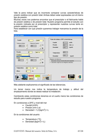 Ventilación. EASYVENT. Manual de Usuario. VERSIÓN 1.5 ABRIL 2004. Soler ...