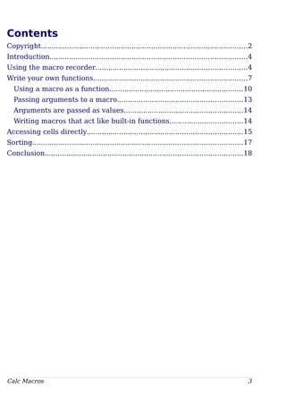 Manual de macros en calc | PDF