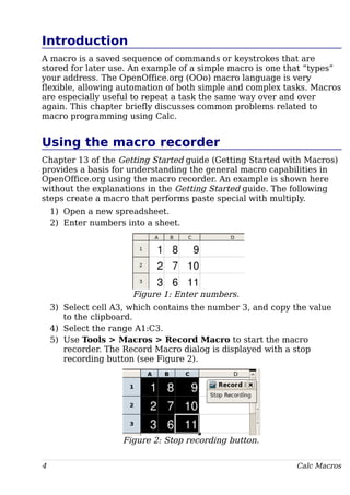 Manual de macros en calc | PDF