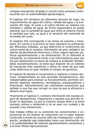 Manual de maiz bajo riego planicie de maracaibo | PDF