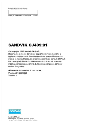 MANUAL DE MANTENIMIENTO DE CHANCADORA SANDVIK CJ409-01.pdf