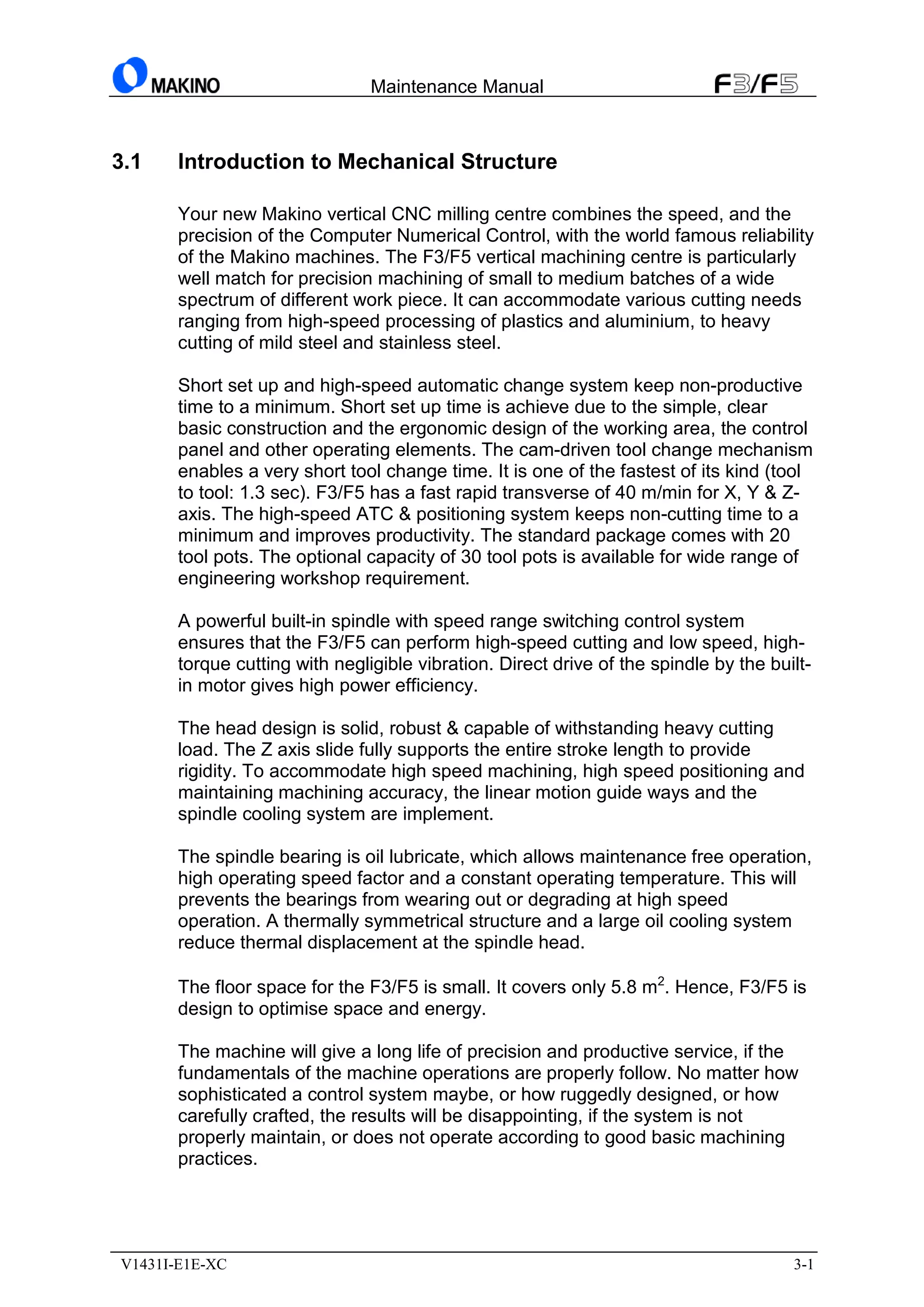 Manual de mantenimiento f3 f5 v1431 i-e1e-xc | PDF