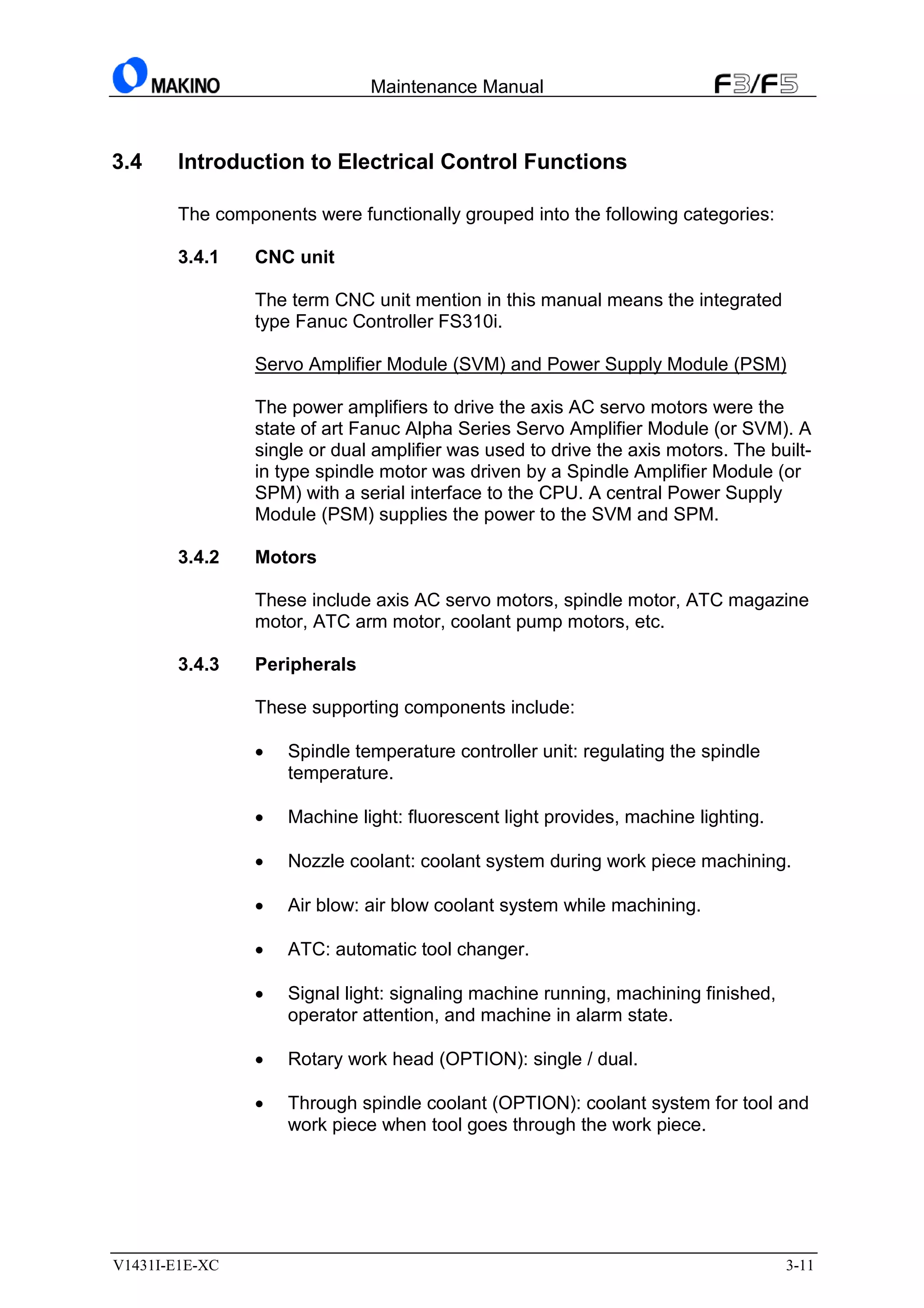 Manual de mantenimiento f3 f5 v1431 i-e1e-xc | PDF