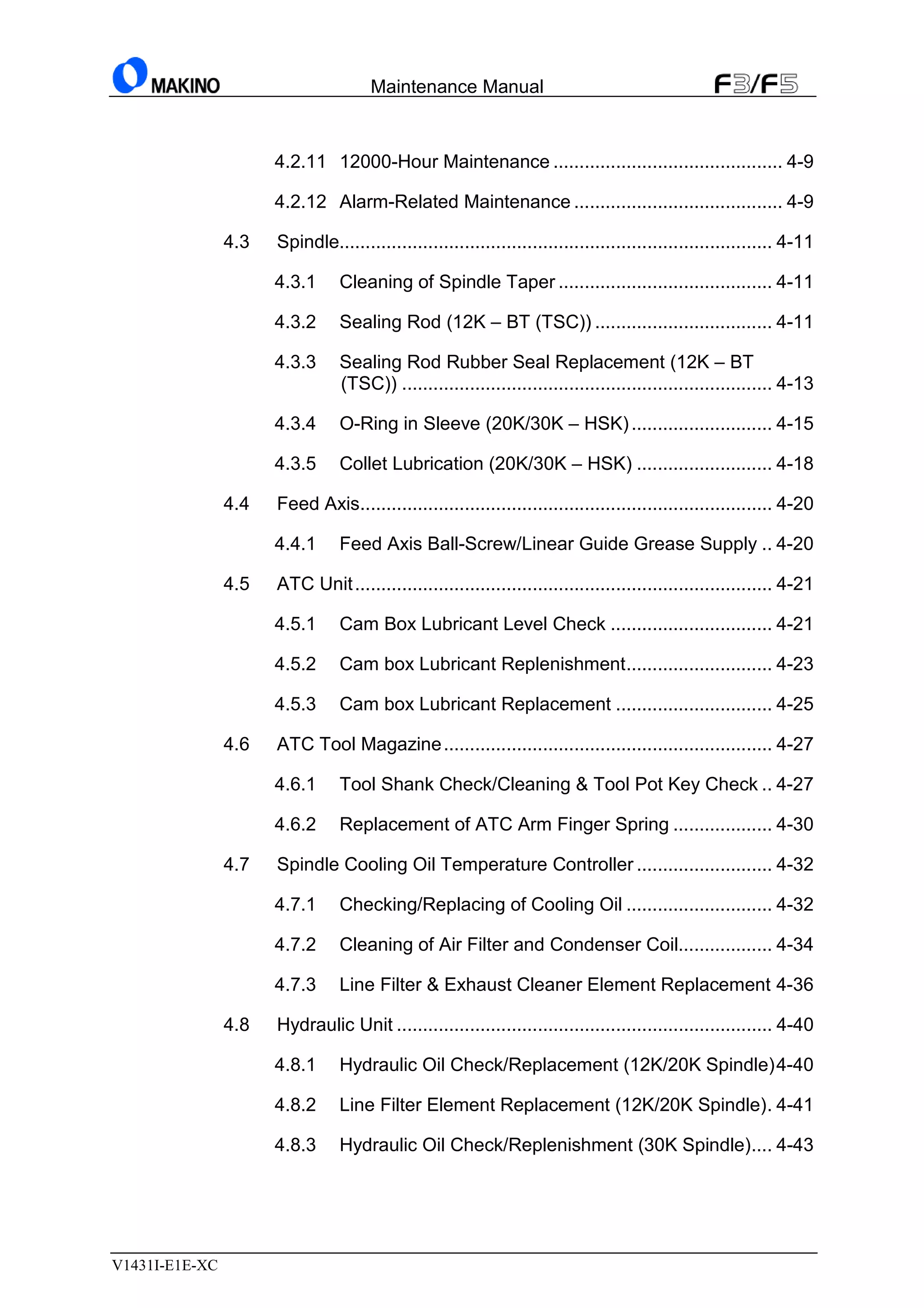 Manual de mantenimiento f3 f5 v1431 i-e1e-xc | PDF | Radio Control | Hobbies & Interests