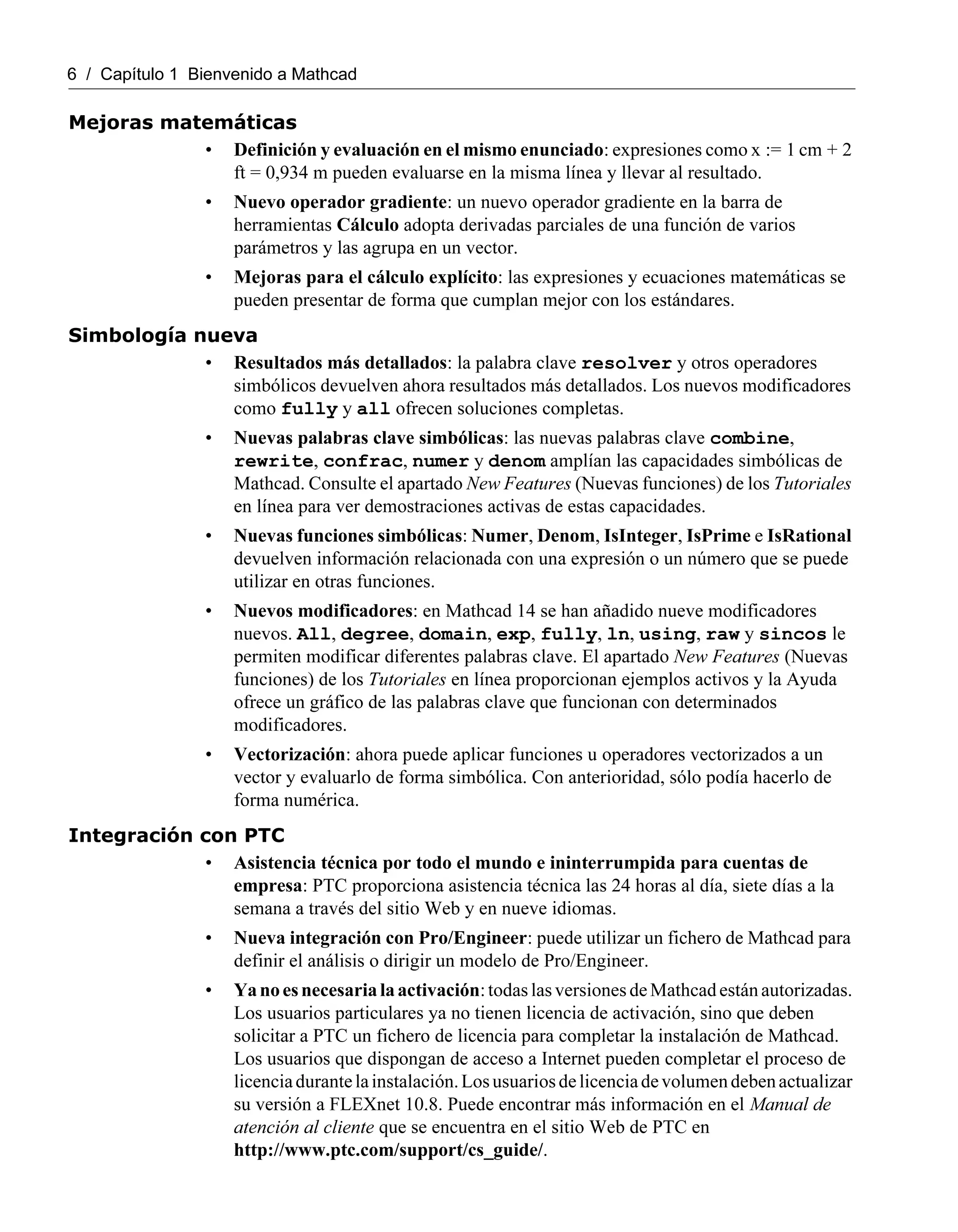 Manual de mathcad 14 en español | PDF