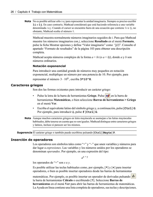 Manual de mathcad 14 en español | PDF