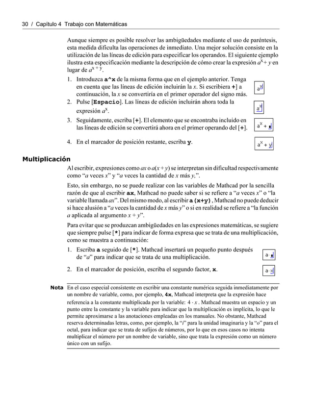 Manual de mathcad 14 en español | PDF