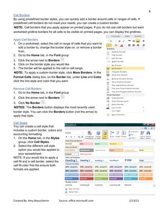 Manual de microsoft excel 2010 | PDF