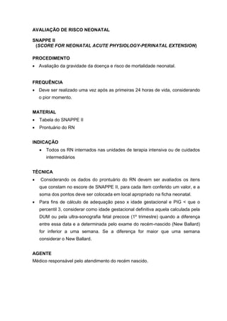 manual de neonatologia enfermagem neonatologia | PDF