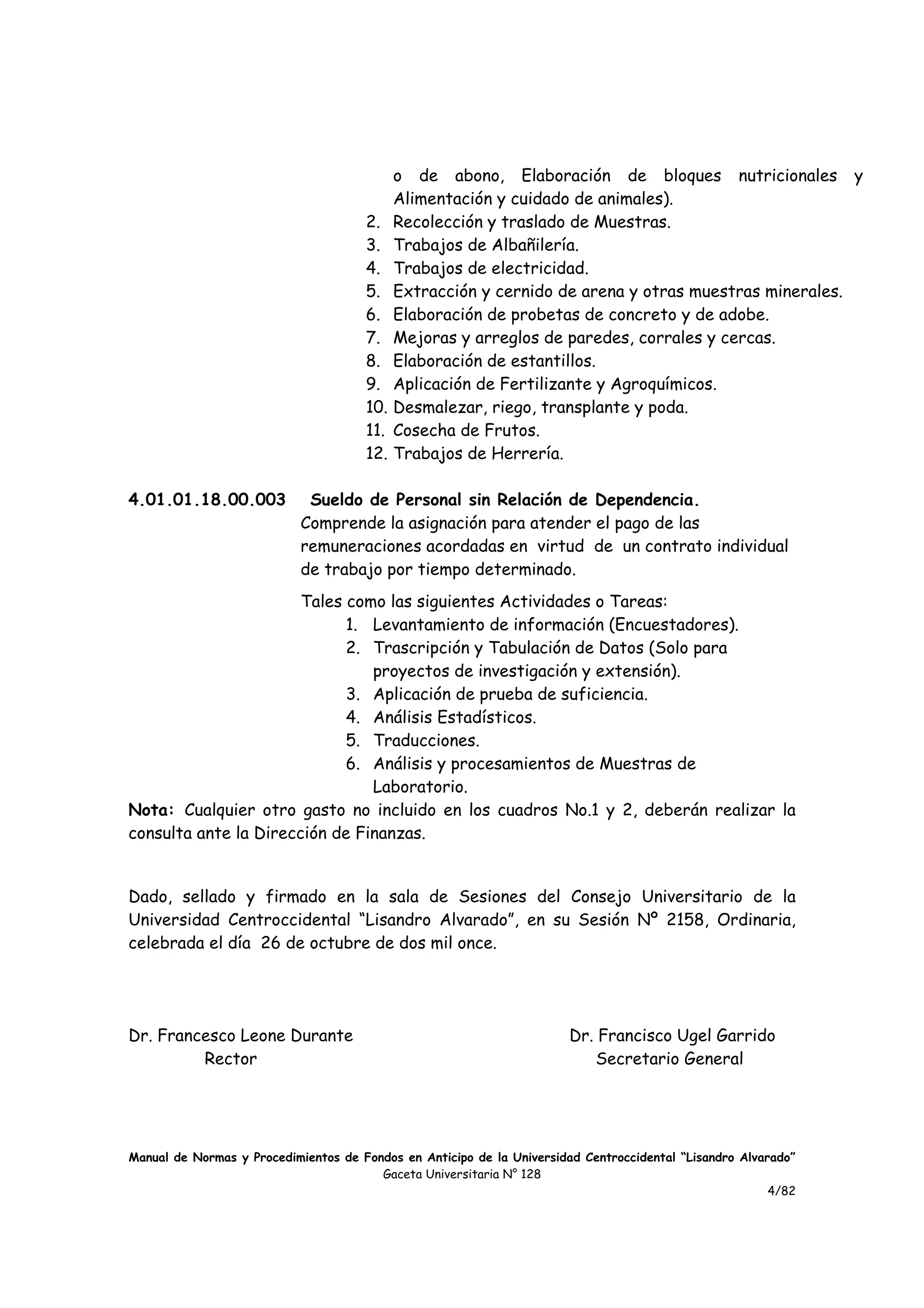 Manual de normas y procedimientos de fondos en anticipo | PDF