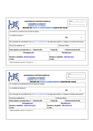 Manual de normas y procedimientos de fondos en anticipo | PDF