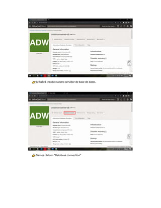 MANUAL DE ORACLE AUTONOMOUS DATABASE | PDF
