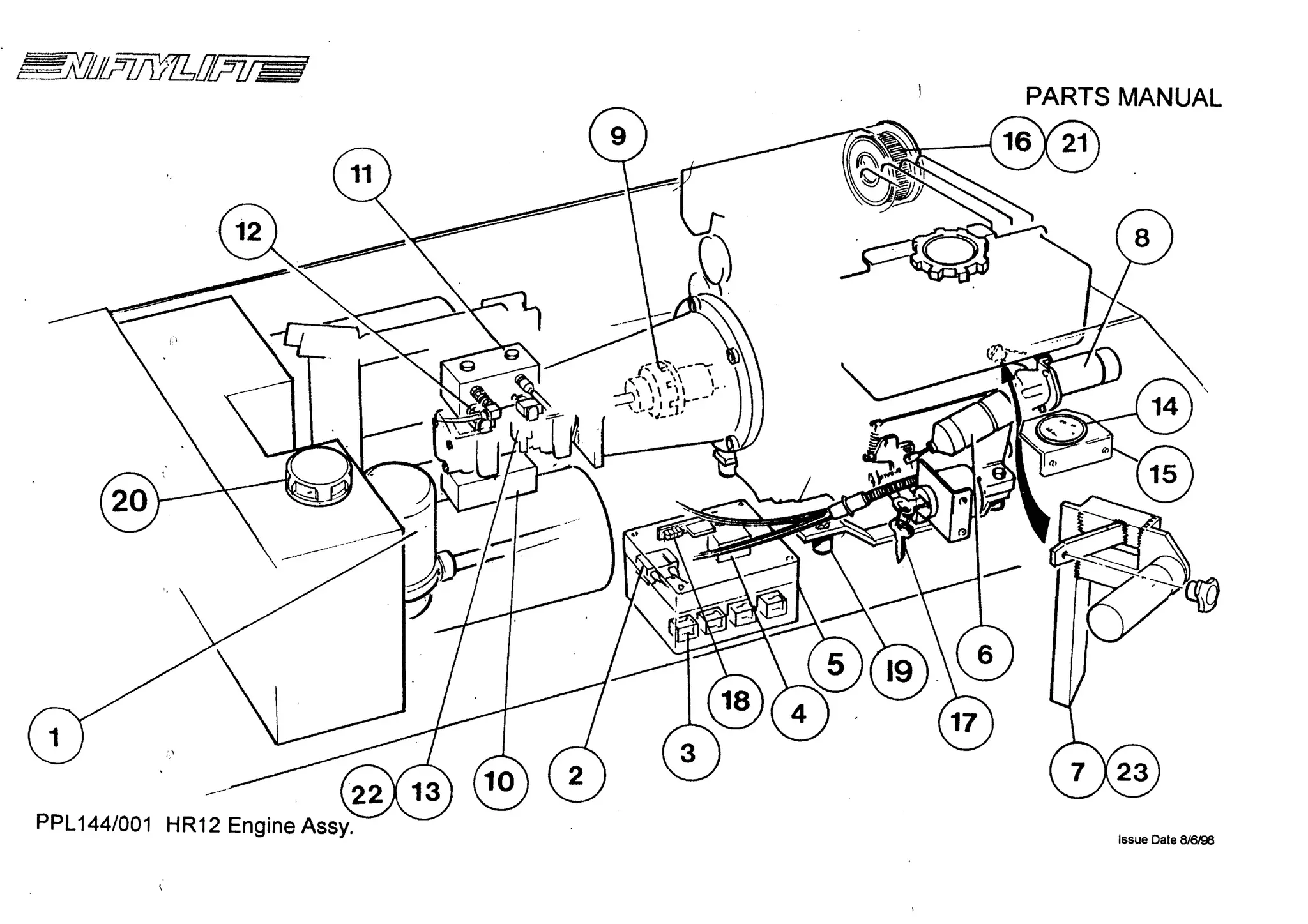 Manual de partes Nifty HR12 | PDF
