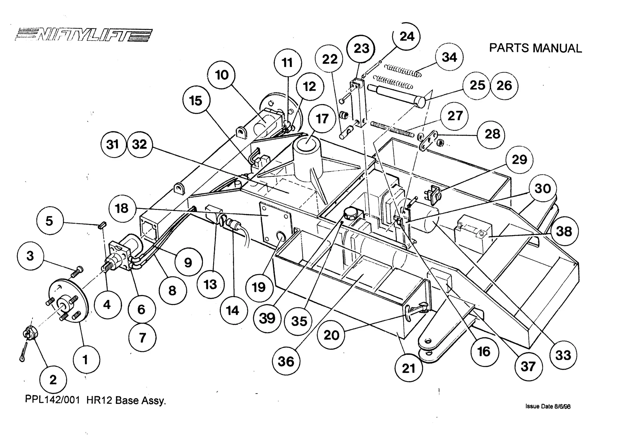 Manual de partes Nifty HR12 | PDF
