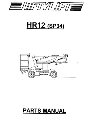 Manual de partes Nifty HR12 | PDF