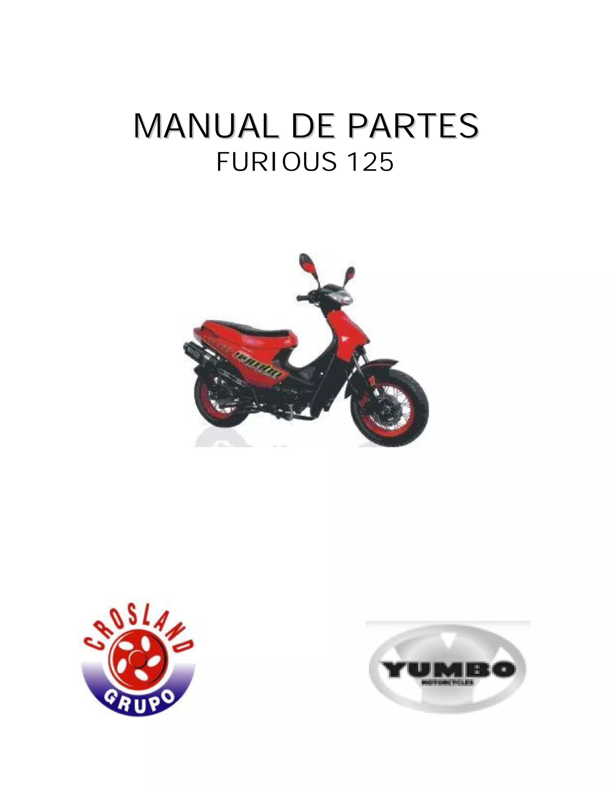 Manual de partes yumbo furious 125 | PDF
