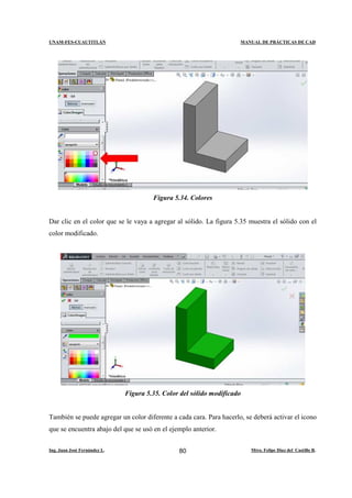 Manual de practicas de solidworks | PDF