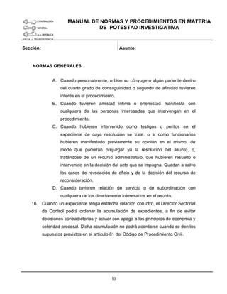 Manual de procedimiento de investigaciones CGR | PDF