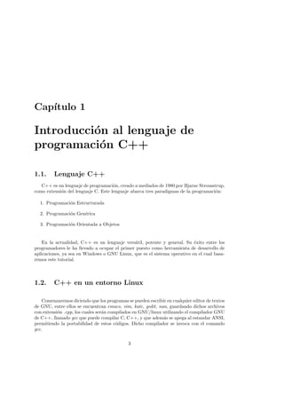 Manual de programacion en lenguaje c++ | PDF