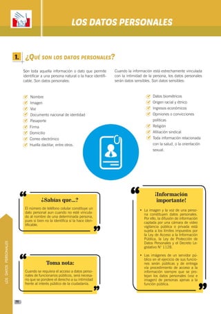 Manual de protección datos personales | PDF