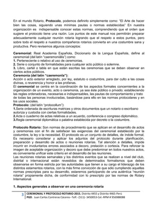 Manual de protocolo rotary 2016-2017 | PDF