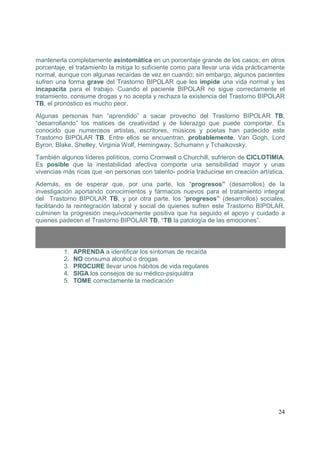 Manual de psicoeducación para el trastorno bipolar | PDF