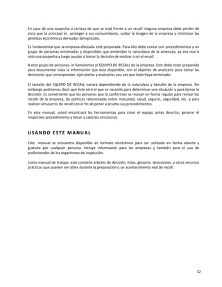 Manual de recall | PDF