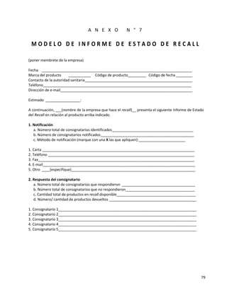 Manual de recall | PDF