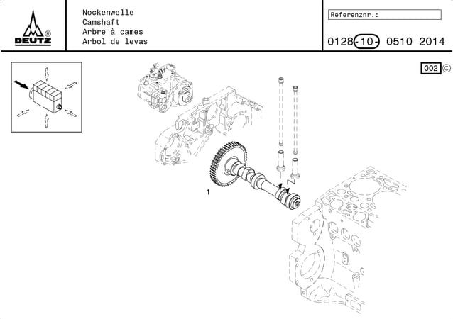 Manual de repuestos motor deutz 2012 | PPT