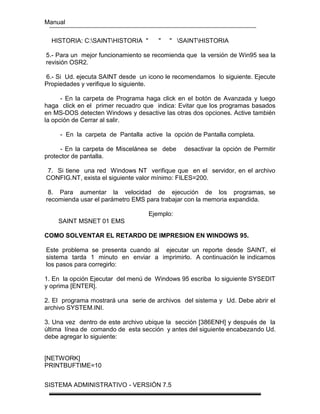 Manual de saint administrativo | PDF