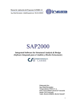 MANUAL SAP 2000 2010 | PDF