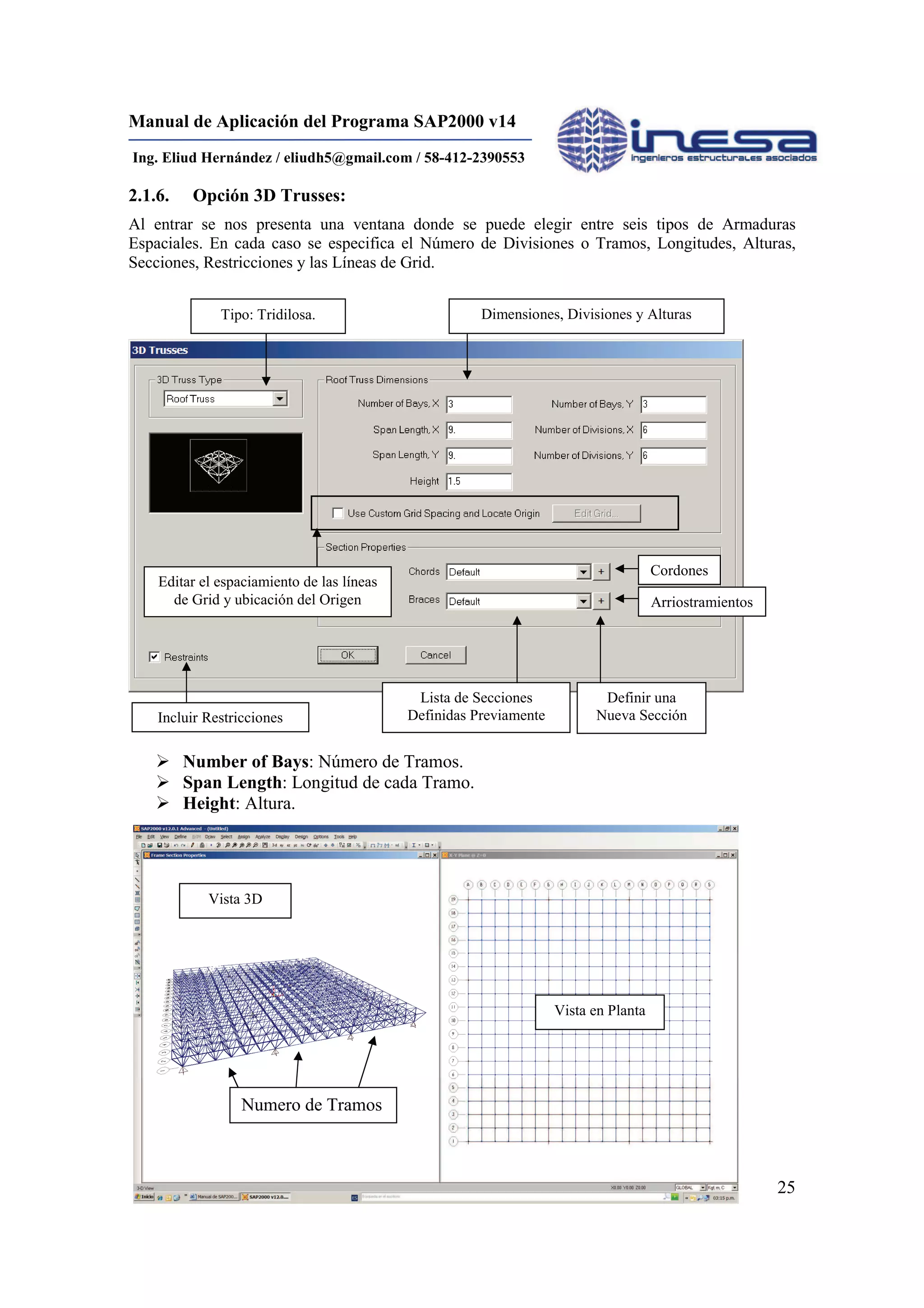 Manual de sap2000 v14 marzo 2010 (parte a) | PDF