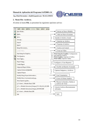 Manual de sap2000 v14 marzo 2010 (parte a) | PDF